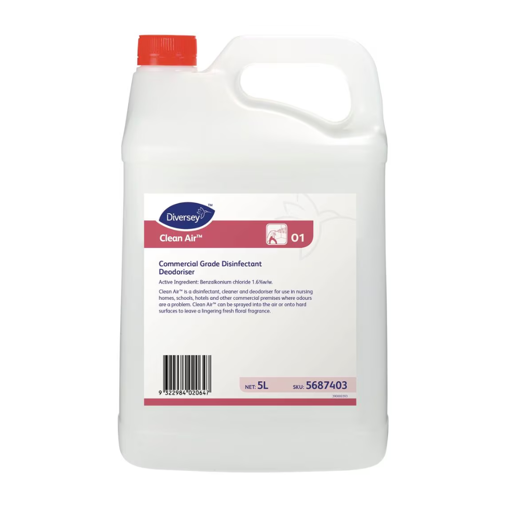 Diversey Clean Air 5L - Commercial Grade Disinfectant-Deodoriser ...