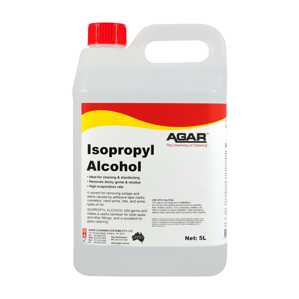 AGAR Isopropyl Alcohol 5L 100% – Cleaners Gallery