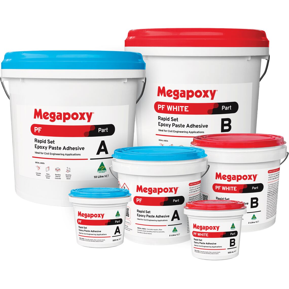 Megapoxy PF White-Rapid Set Epoxy Paste Adhesive KIT (3 Minutes ...
