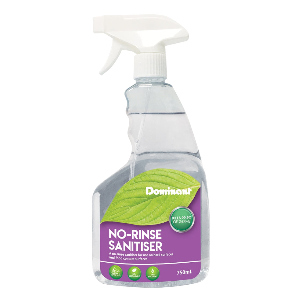 Dominant No-Rinse Sanitiser 750ML – Cleaners Gallery