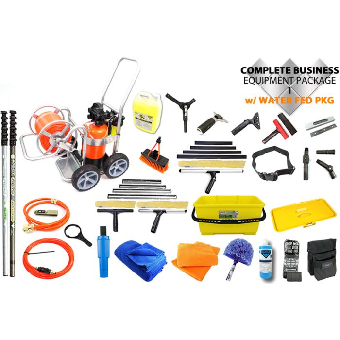 Window Cleaning Supplies Complete Business Equipment Package 1 w/ Wate ...