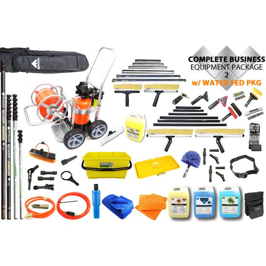 Window Cleaning Supplies Complete Business Equipment Package 2 w/ Wate ...